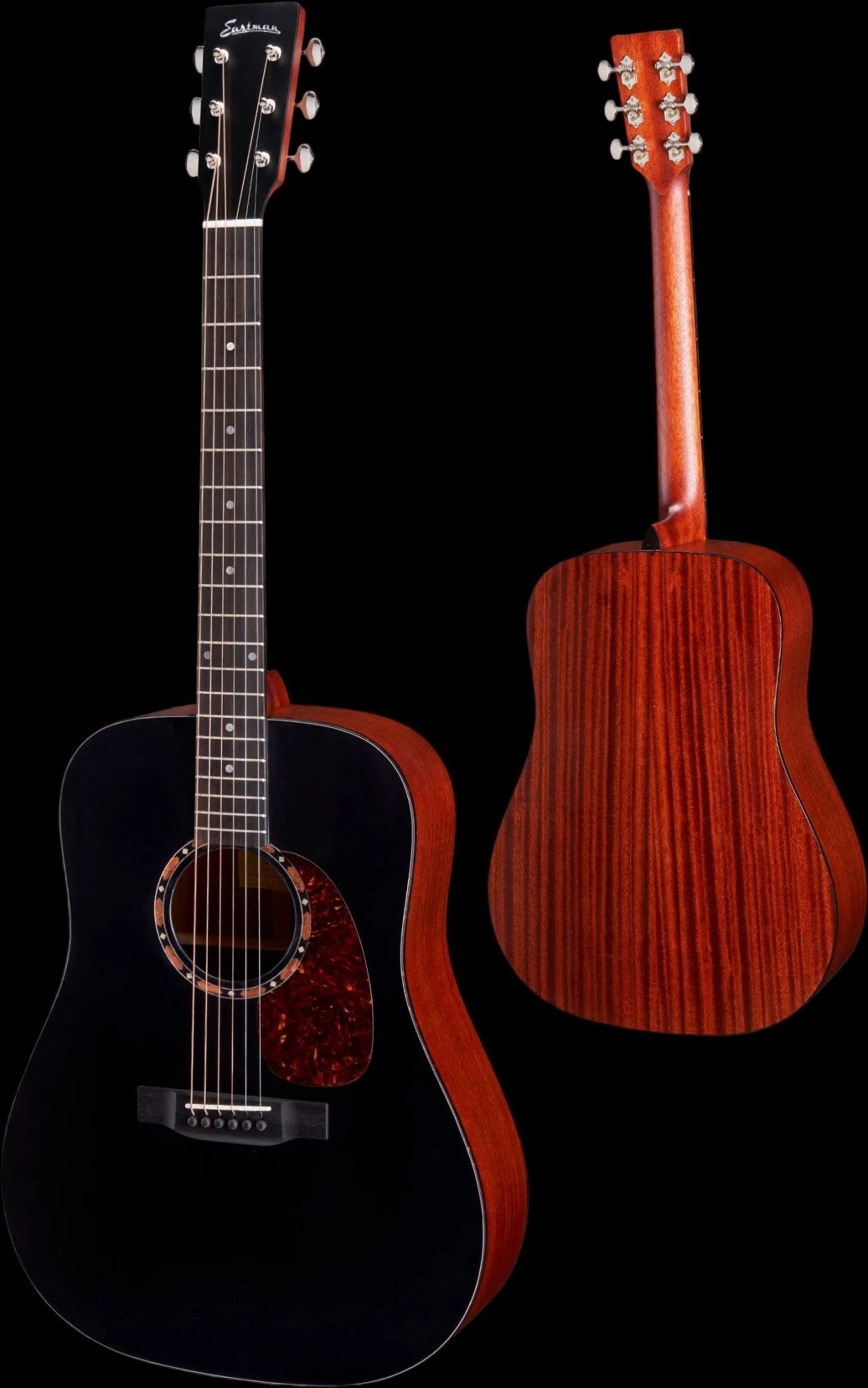 Eastman E2D-BK - High Quality Black Acoustic Guitar | R Guitars